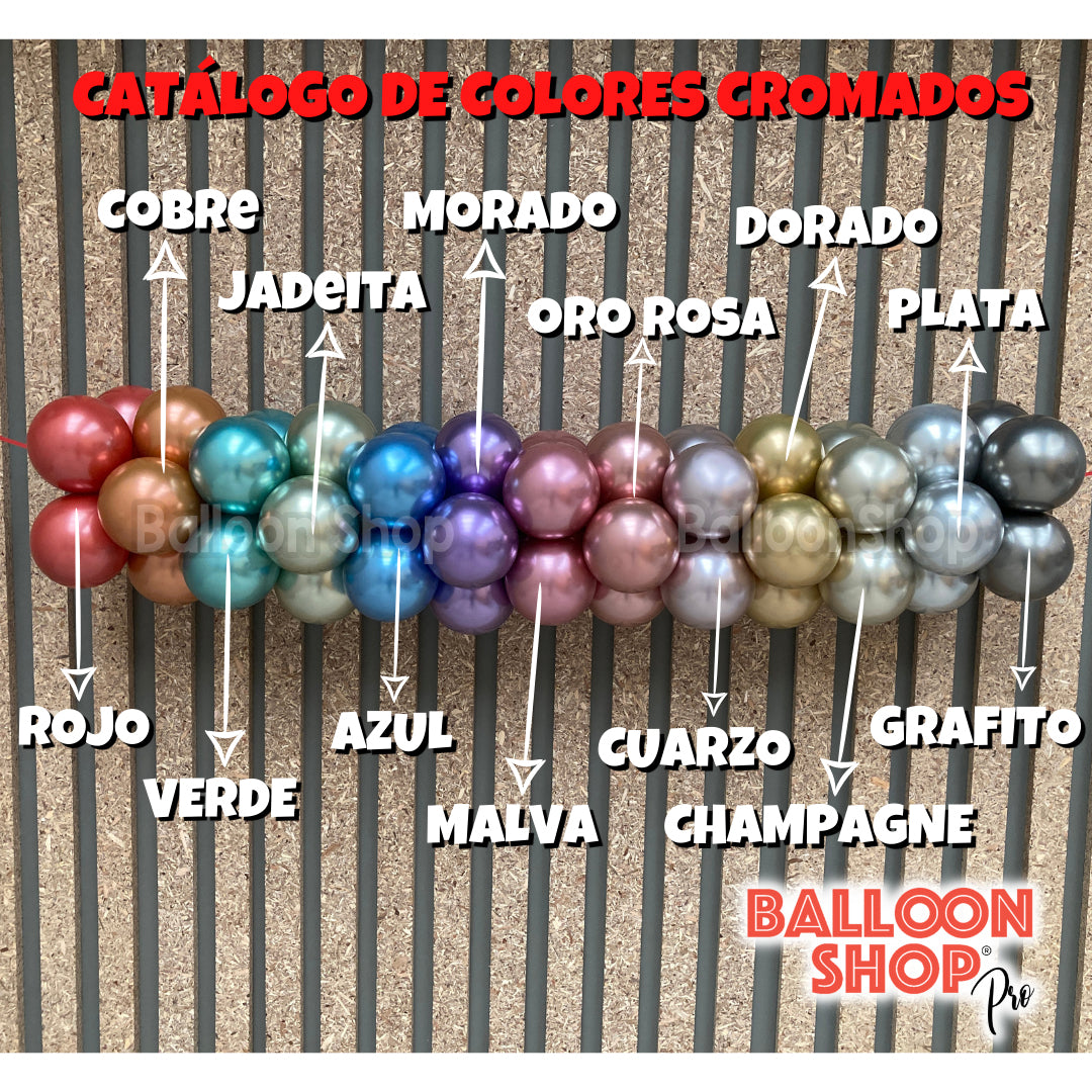 Globo personalizado cromado malva / Entrega a domicilio en Querétaro ...